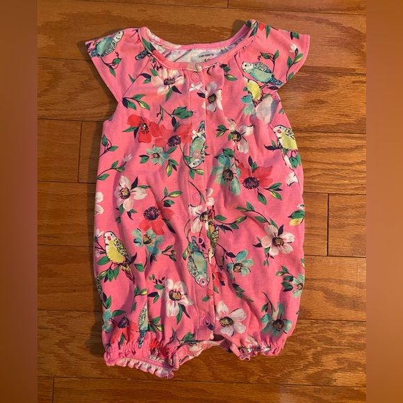 Carter's | One Pieces | 2 Month Toddler Baby Girl Pink Tropical Flower ...